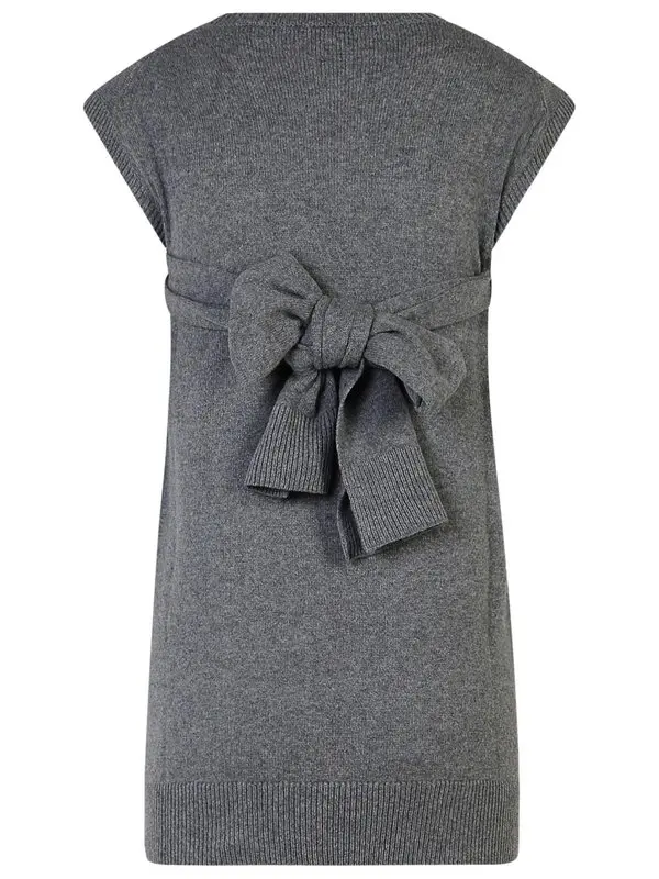 Stella McCartney Sleeveless Grey Cashmere Sweater