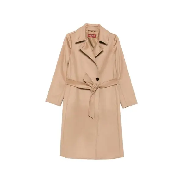 Max Mara Neutrals Coats Single Breasted Coats - Cream