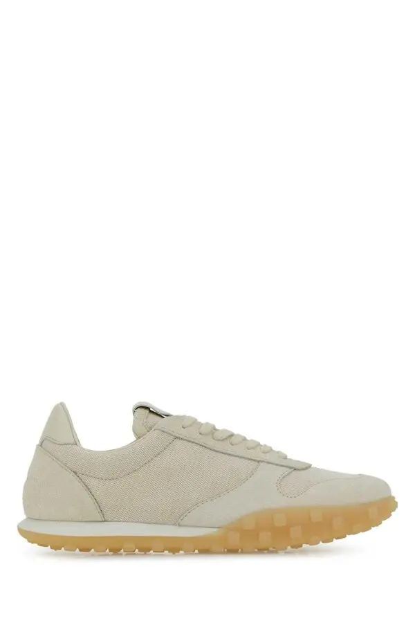 JIL SANDER Canvas And Suede Moon Sneakers - Brown