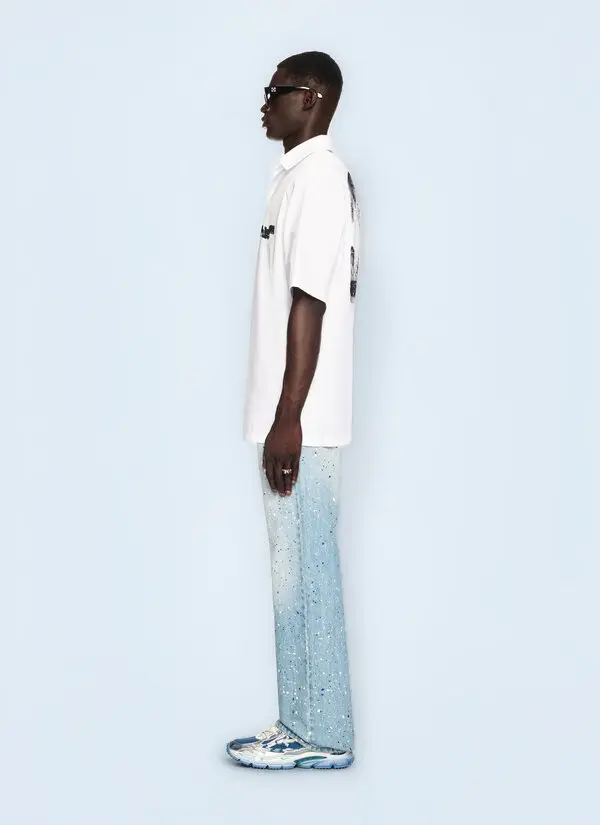 Off-White Spray Arrow Bowling Shirt - White