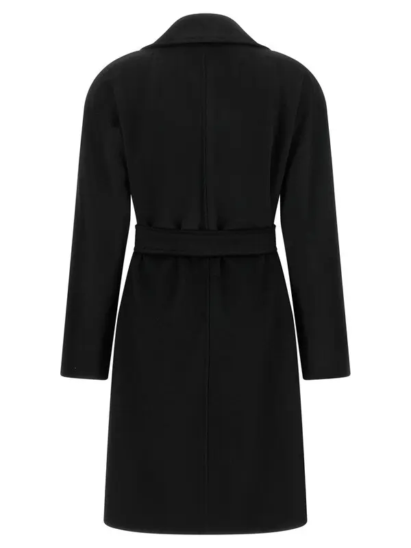 Max Mara Wool Robe Coat - Black