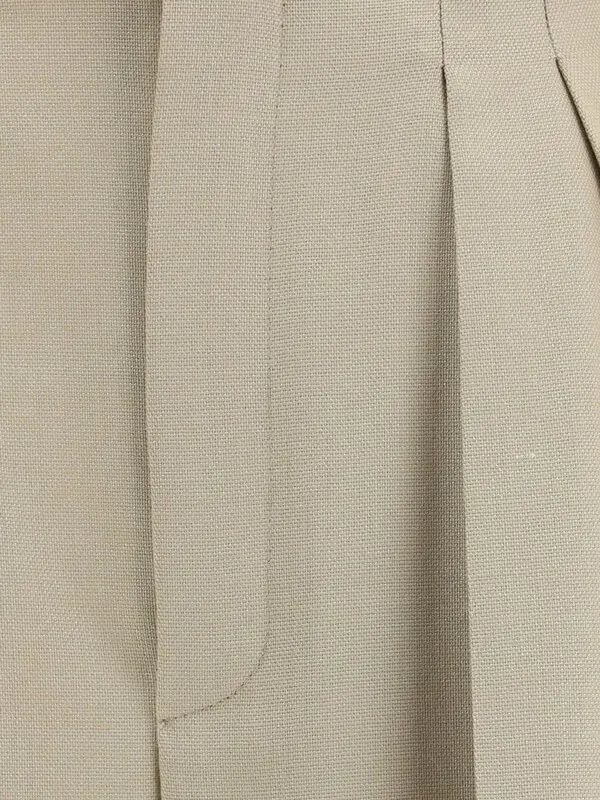 Saint Laurent Wool And Silk Tailored Trousers
