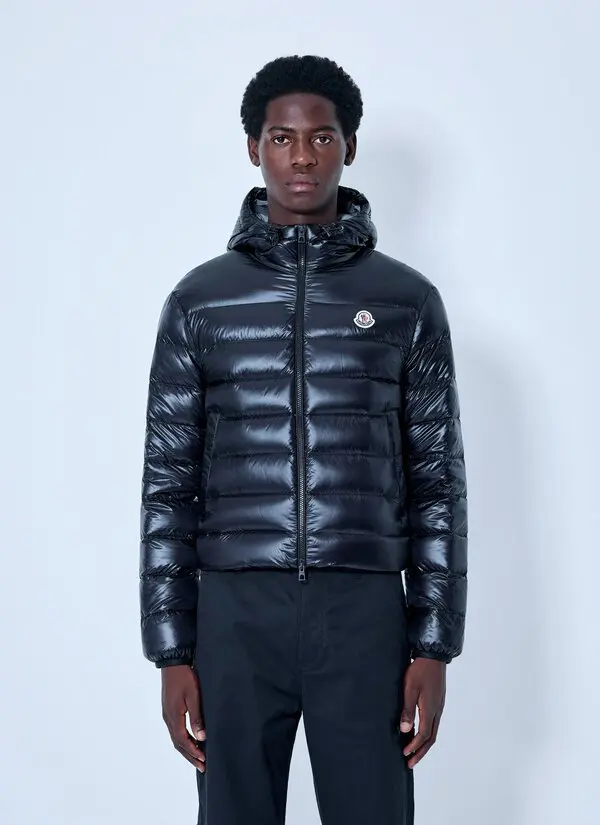 Moncler Forzo Hooded Packable Short Down Jacket - Black