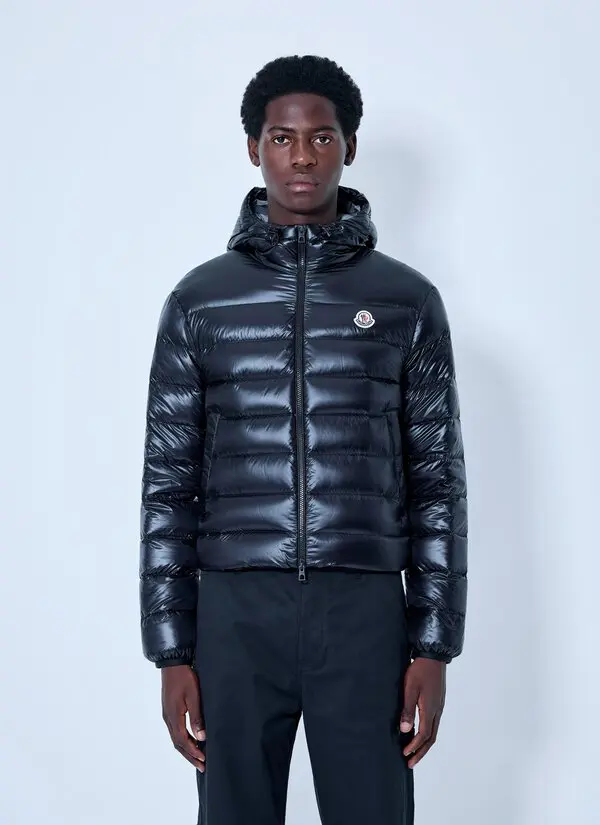 Moncler Forzo Hooded Packable Short Down Jacket - Black