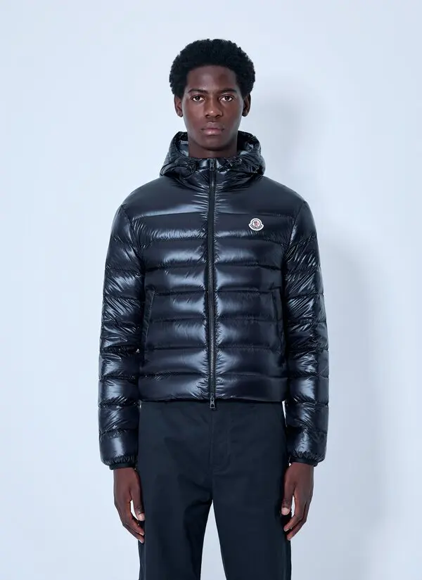 Moncler Forzo Hooded Packable Short Down Jacket - Black