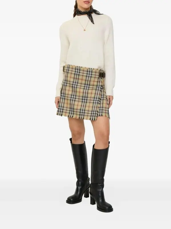 Burberry Check Wool Mini Kilt
