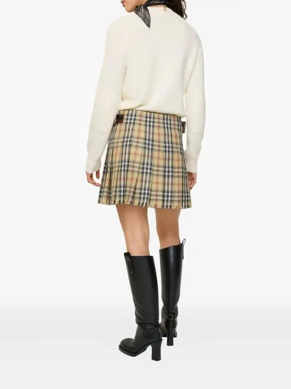 Burberry Check Wool Mini Kilt