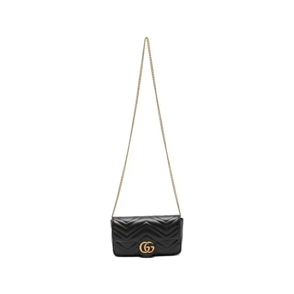 Gucci Matelassé Leather Cross-body Bag - Black