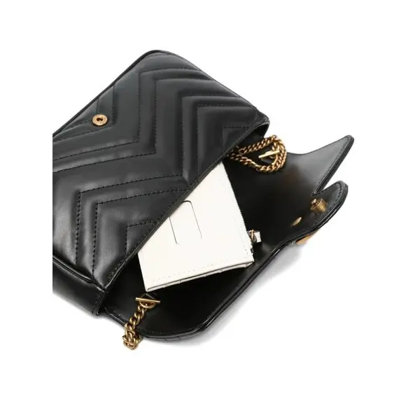 Gucci Matelassé Leather Cross-body Bag - Black
