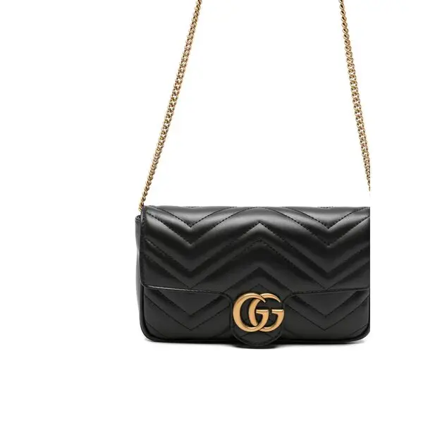 Gucci Matelassé Leather Cross-body Bag - Black