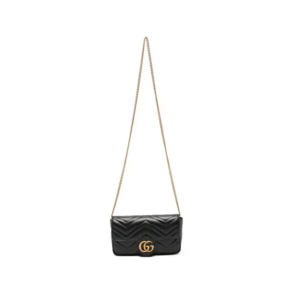 Gucci Matelassé Leather Cross-body Bag - Black