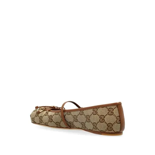 Gucci Neutrals Ballet Flats