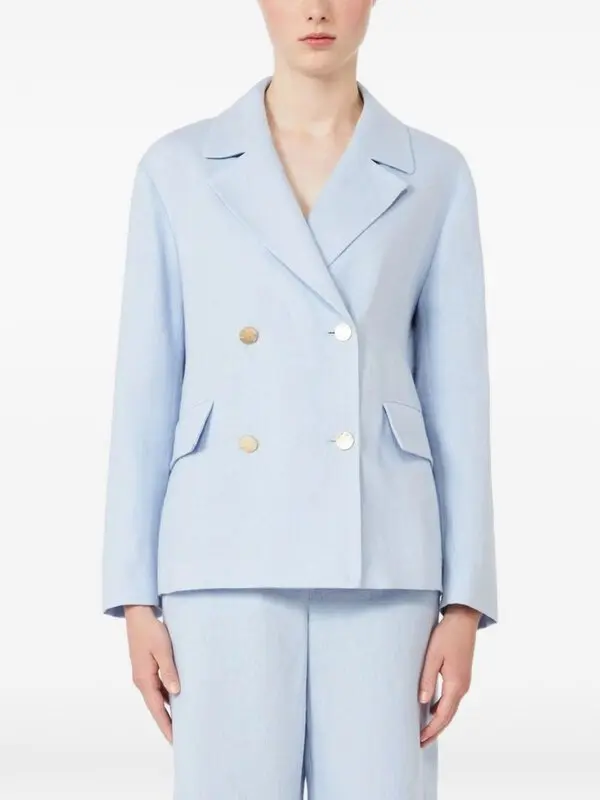 Max Mara Linen Double-breasted Jacket