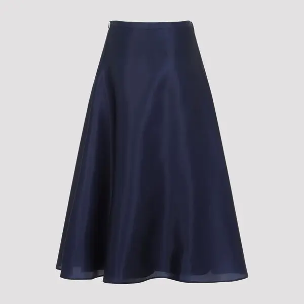 Alberta Ferretti Silk Midi Skirt