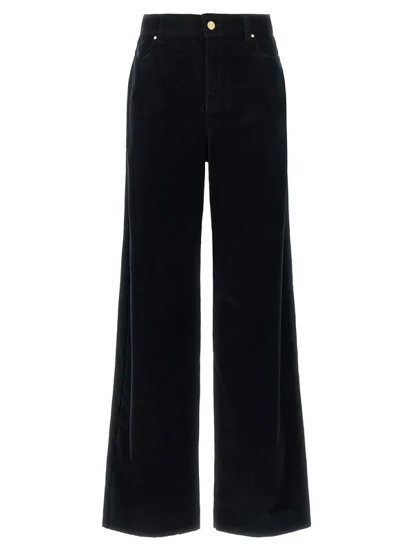 Max Mara Corduroy Palazzo Trousers - Blue