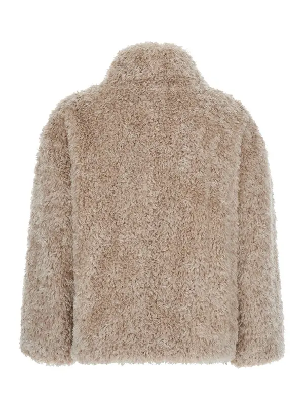 Herno High-neck Ecofur Coat - Multicolor