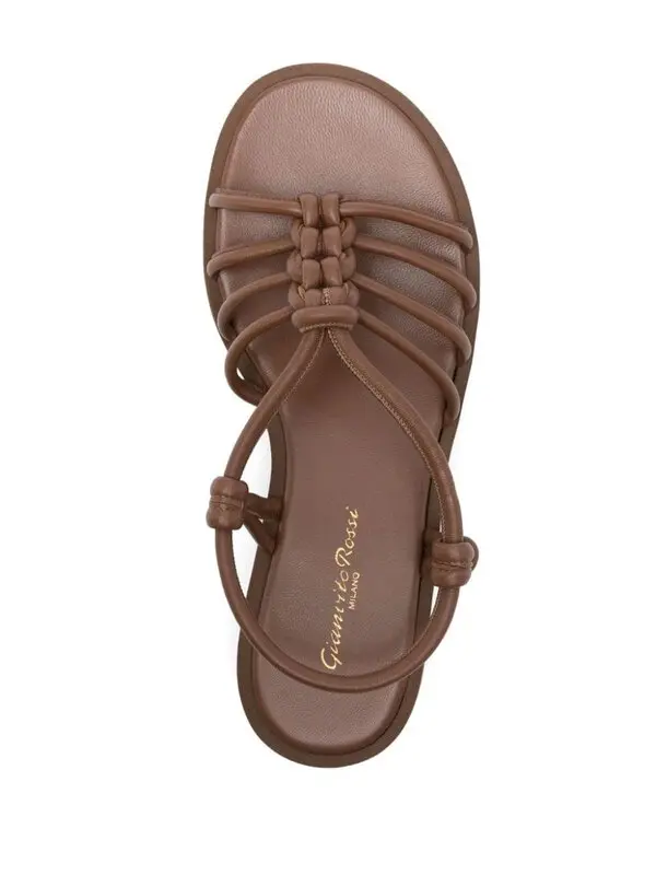 GIANVITO ROSSI Hebe Leather Sandals - Multicolor