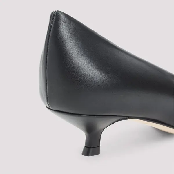 Giorgio Armani Leather Court Decollete - Black