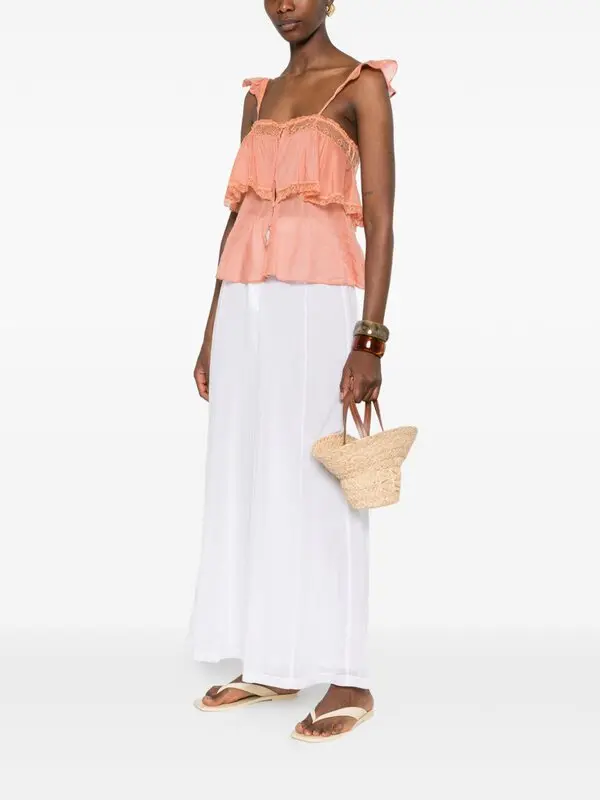 FORTE_FORTE Cotton And Silk Voile Top