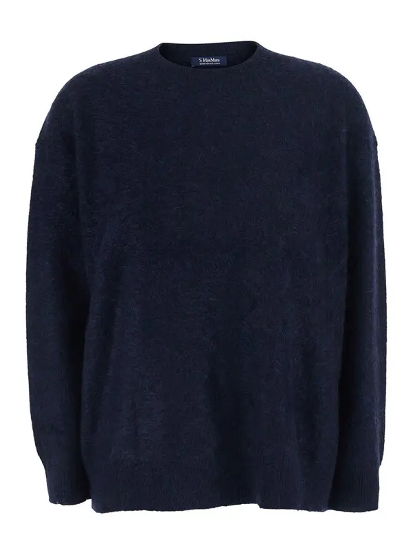 Max Mara Maria Brushed Wool Sweater With Removable Scarf - Multicolor