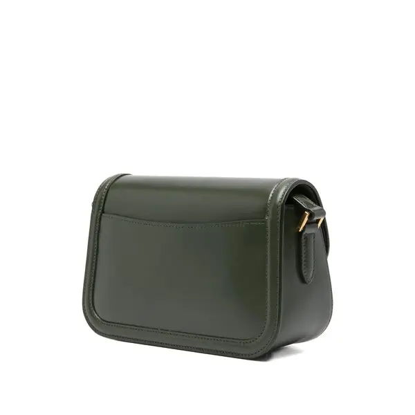 Saint Laurent Calfskin Satchel - Green
