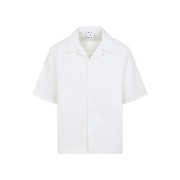 Casablanca Monogram Short Sleeves Shirt - White