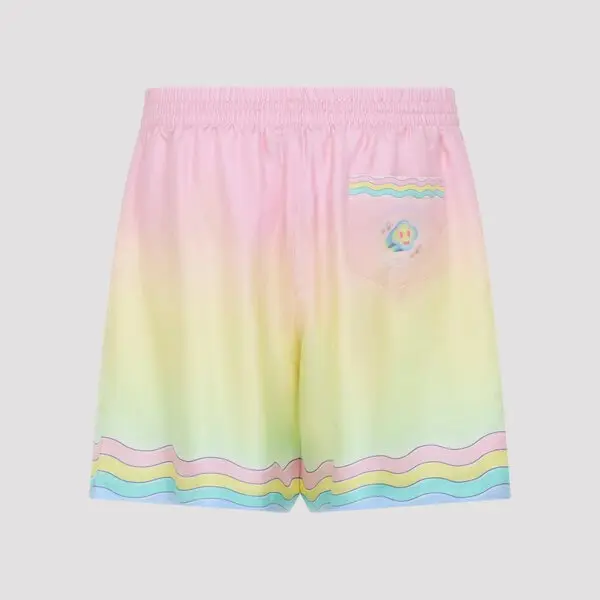 Casablanca For The Love Of Dance Silk Shorts - Multicolor