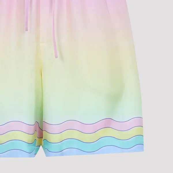 Casablanca For The Love Of Dance Silk Shorts - Multicolor