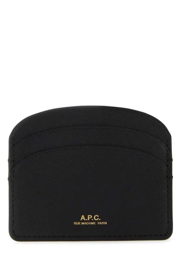 A.p.c. Leather Demi-lune Card Holder