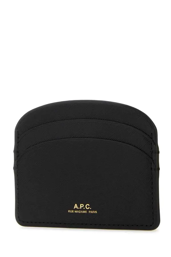 A.p.c. Leather Demi-lune Card Holder