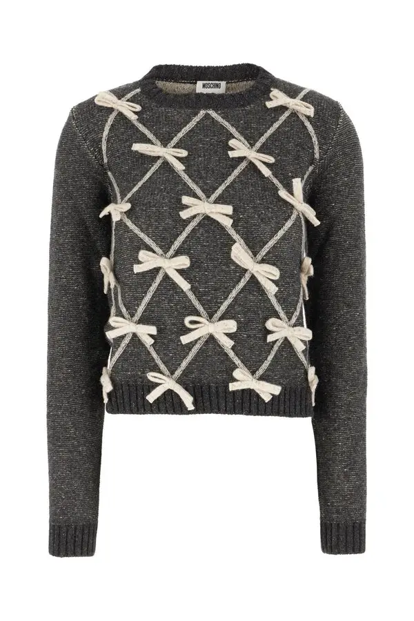 Moschino Knitwear With Bow Accents - Multicolor