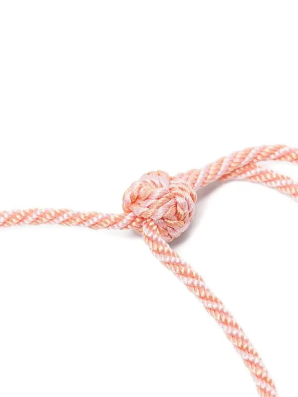 FORTE_FORTE Crystal Braided Necklace - Multicolor