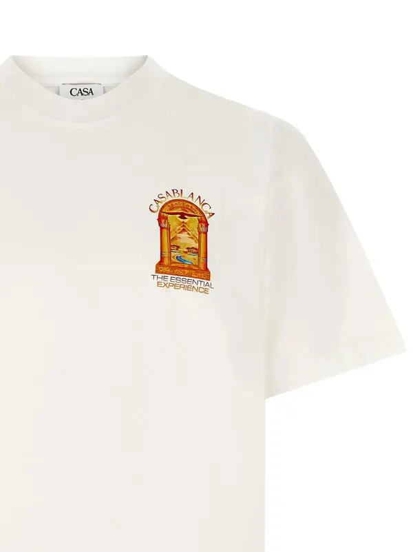 Casablanca Hermons Mirage Arch Icon' T-shirt - White