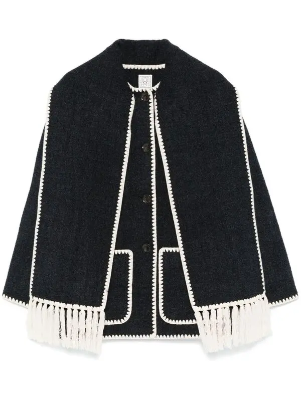TOTEME Wool Scarfed Jacket - Multicolor