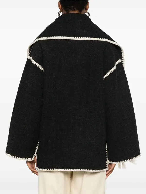 TOTEME Wool Scarfed Jacket - Multicolor