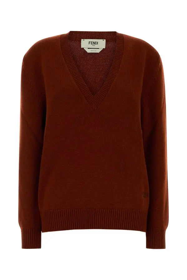 Fendi Brick Stretch Cashmere Sweater