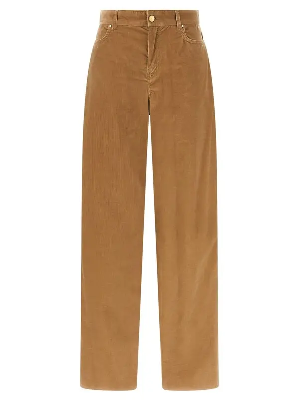 Max Mara Fragola Velvet Trousers - Cream