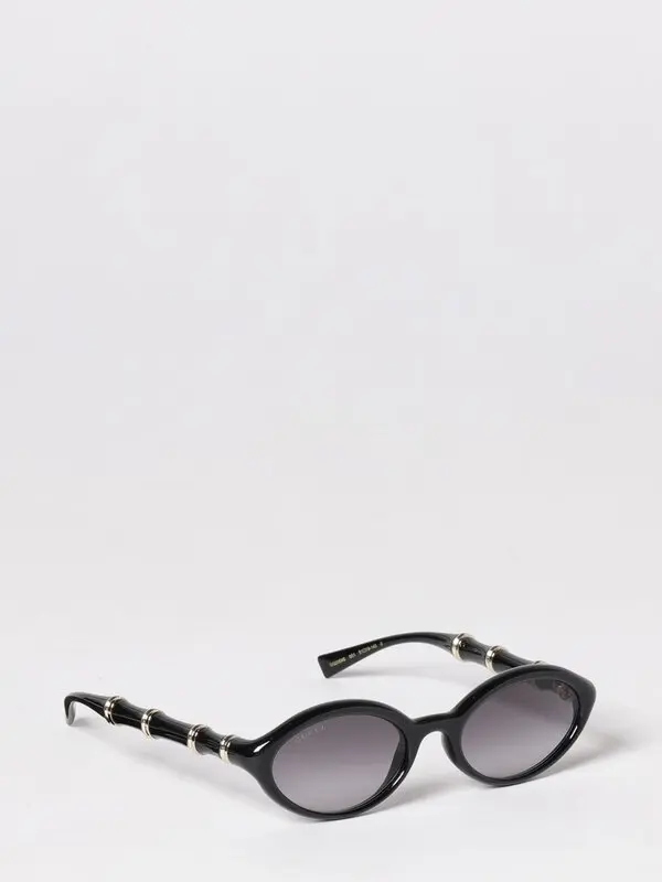 Gucci Vintage-style Rounded Acetate Sunglasses - Black