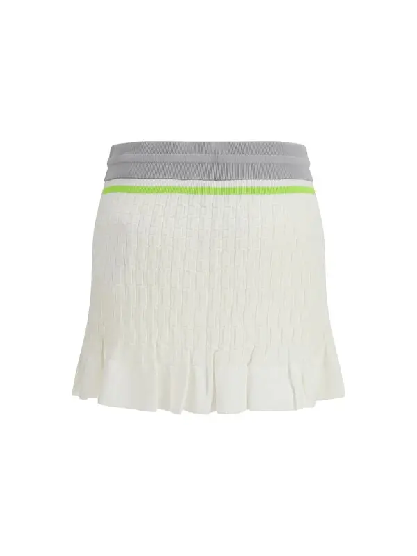 Casablanca Tennis Mini Skirt - White