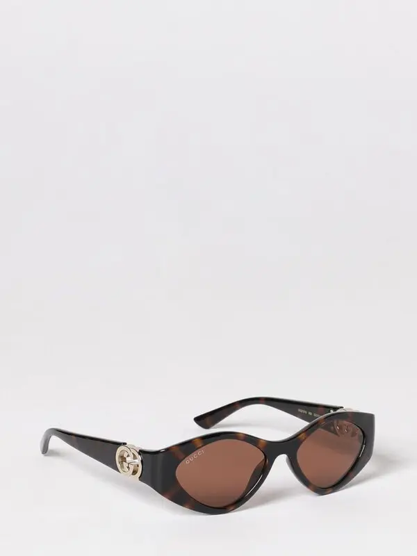 Gucci Rounded Acetate Sunglasses - Cream