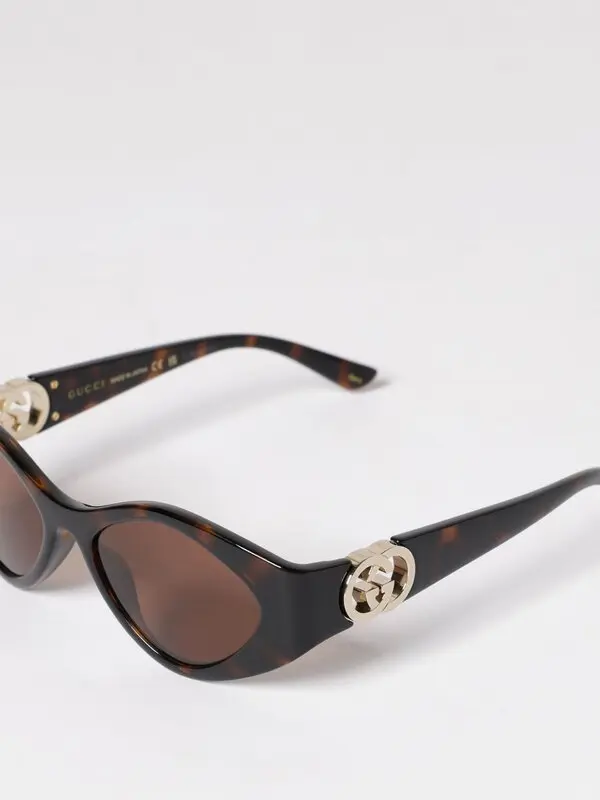 Gucci Rounded Acetate Sunglasses - Cream