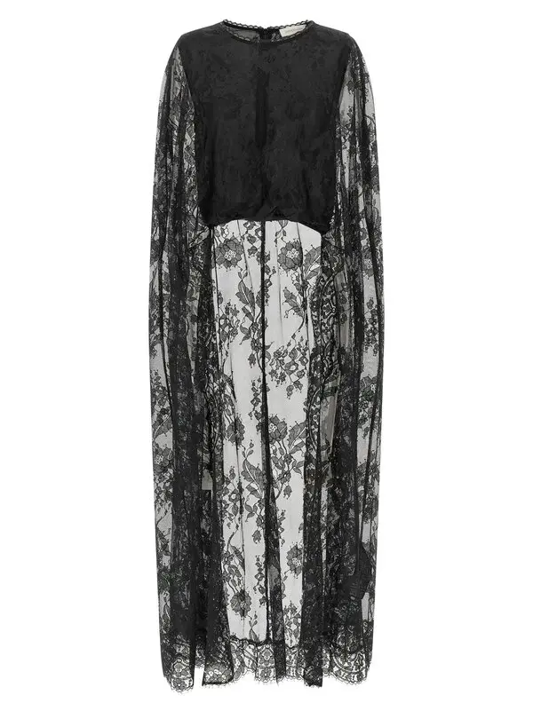 Zimmermann Valiant Lace Caped Top - Black