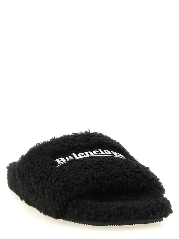 Balenciaga Furry' Open Sandals