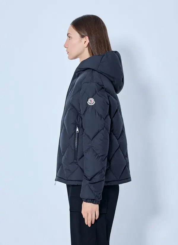 Moncler Arvouin Hooded Down Jacket - Black