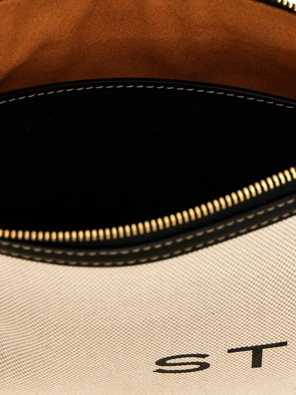 Stella McCartney Logo Clutch Bag - Cream