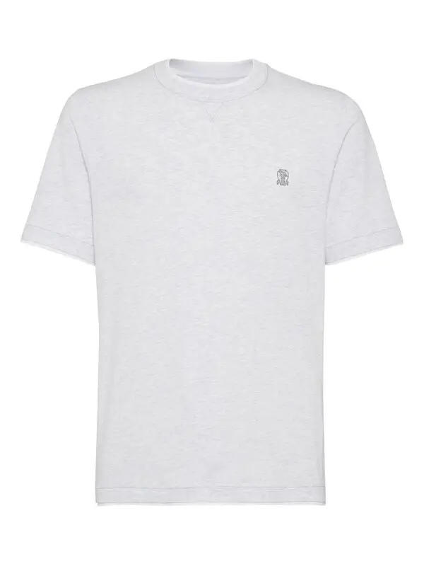 Brunello Cucinelli Logo Cotton T-shirt