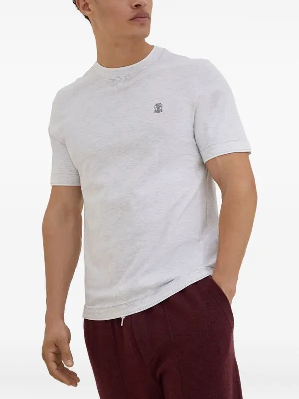 Brunello Cucinelli Logo Cotton T-shirt