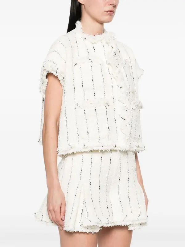 Sacai Tweed Vest - Multicolor