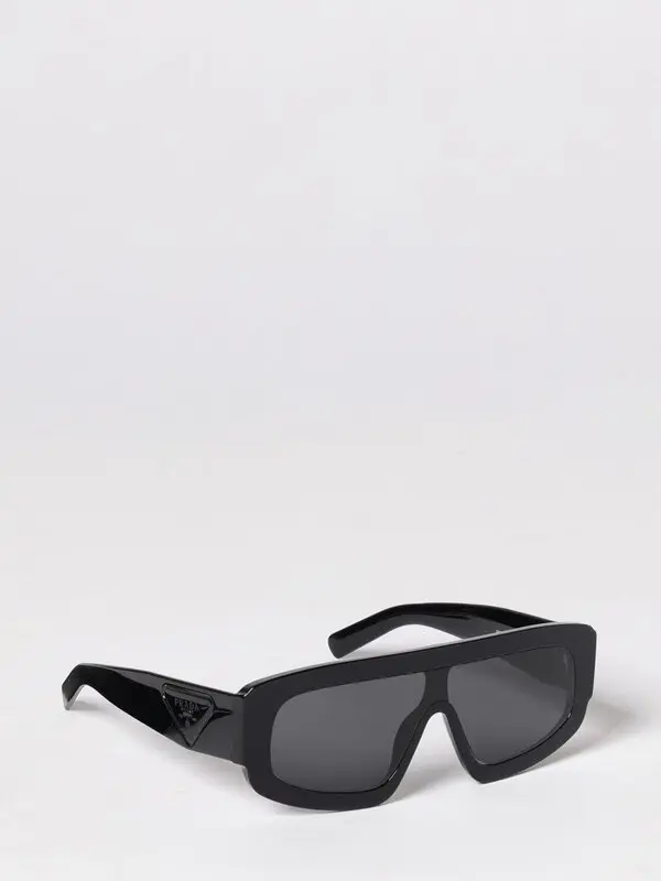 Prada Acetate Shield Sunglasses With Colored Lenses