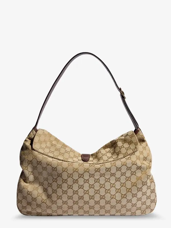 Gucci Jackie Flap Gg Canvas Shouder Bag